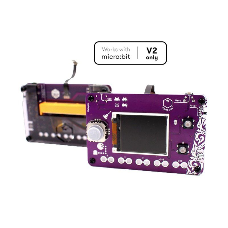 micro:bit V2 MakeCode Arcade Shield ready with Battery and 1.8" TFT Color Screen